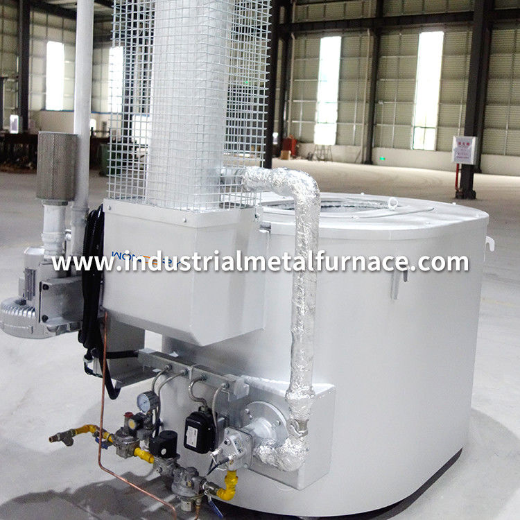 300 To 1000 Kg Aluminum Oval Crucible Gas Fired Melting Furnace For Die ...