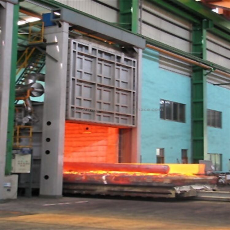 16*6*6m 60 Tons Gas-Fired Bogie Hearth Furnace with Low-NOx Combustion ...