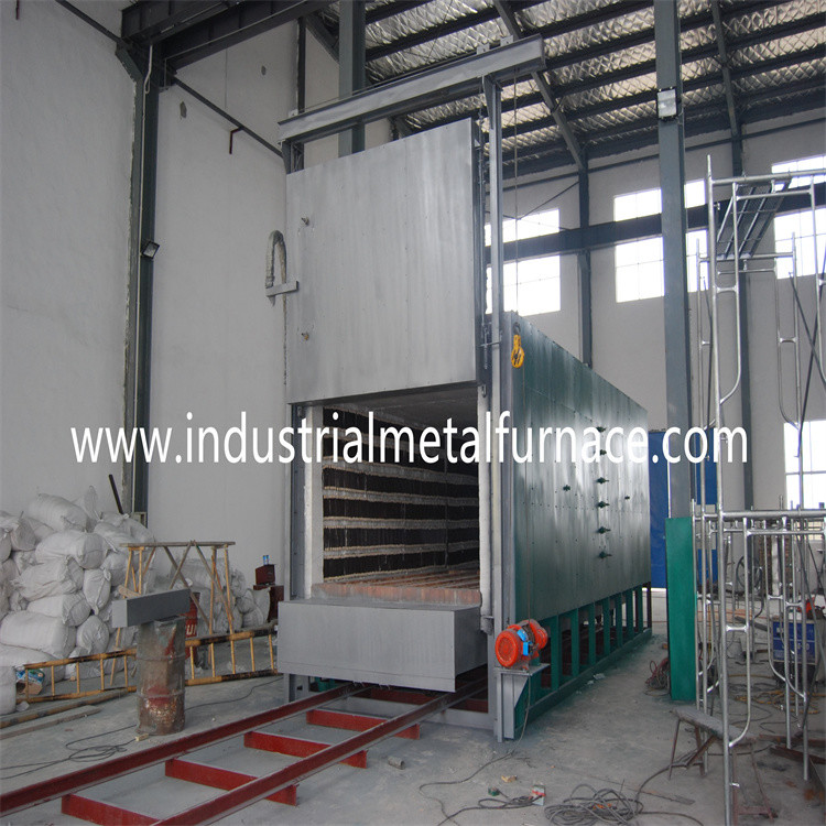 Trolley Type Car Bottom 900KW Rotary Hearth Bogie Type Heat Treatment ...