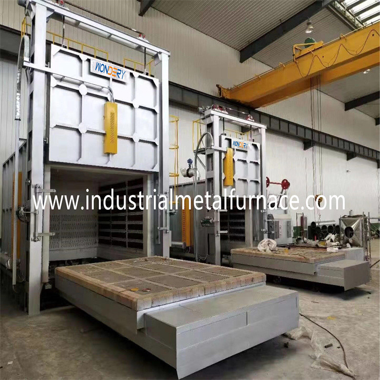 Medium Sized 950 Degree Trolley Heat Treatment Furnace 2 Zones