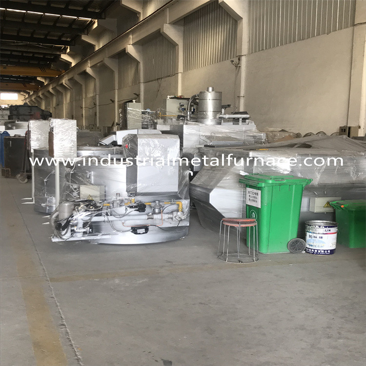 PID Tilting Type Gas Fired Crucible Melting Furnace For Aluminum Alloy ...